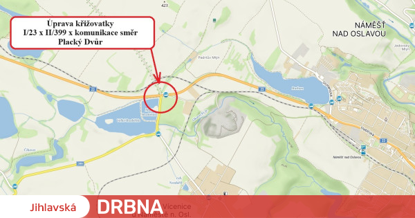 Rizikovou křižovatku u Vícenic čeká úprava. Přibude odbočovací pruh a ... Rizikovou křižovatku u Vícenic čeká úprava. Přibude odbočovací pruh a ...